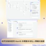 教學文章：如何安裝與使用 MaxKB 來構建本地私人專屬知識庫 - 漫遊數位