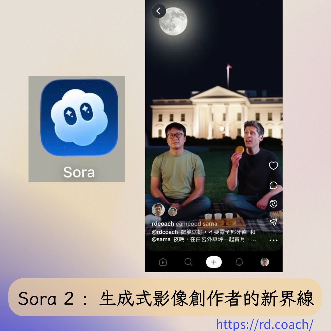 Sora 2 ：生成式影像創作者的新界線 - 漫遊數位
